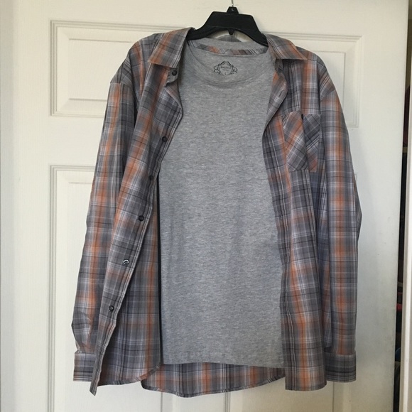 Shirts | New Mens Plaid Shirt With Matching Tee | Poshmark